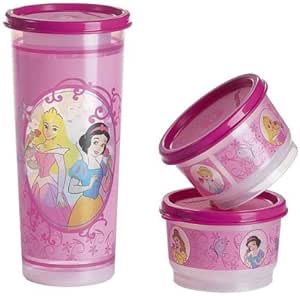 Amazon.com: Tupperware Disney Princess Beverage and Snack Set: Food ...