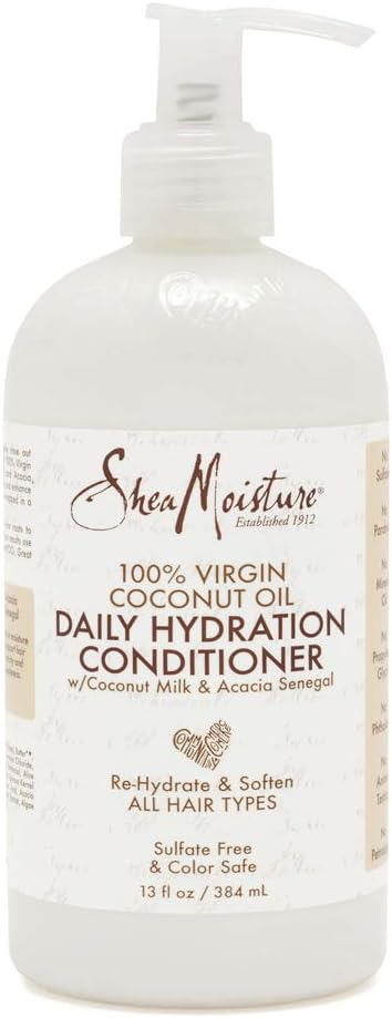 Shea Moisture 100% Virgin Coconut Oil Daily Hydration Conditioner 384ml ...