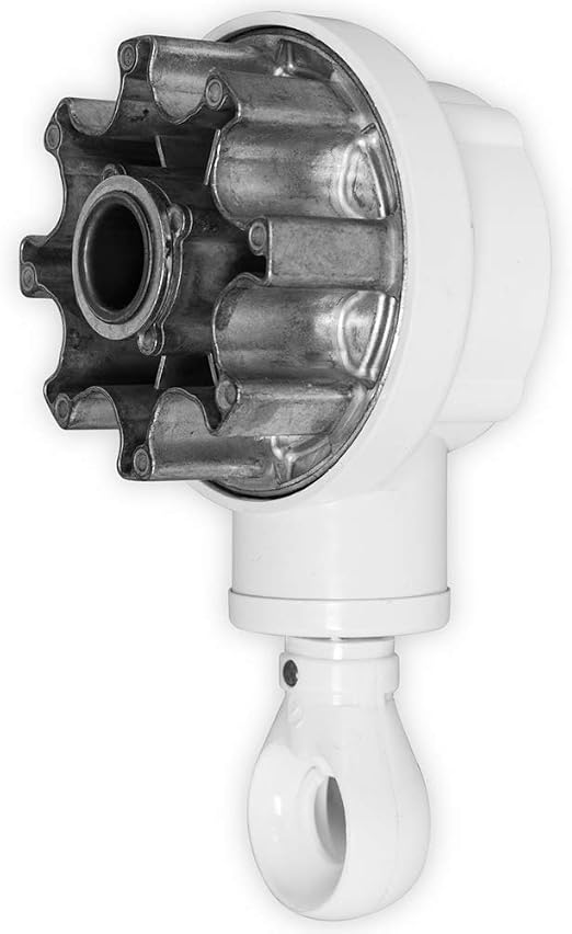 DIWARO.® | Kegelradgetriebe für Markisen | 3:1 | Öse weiß | 78mm ...
