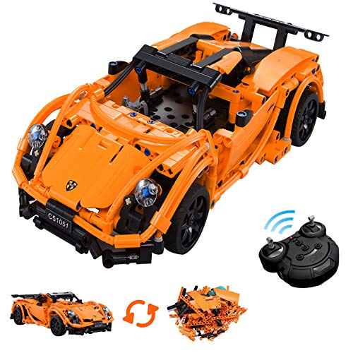 Car Model Building Kit, Stem Toy Car Remote Control Model Race Car with ...