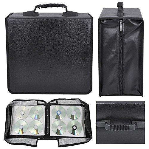 go2buy 2 Set 400 Capacity CD/DVD Media Carrying Case Heavy Duty DVD ...