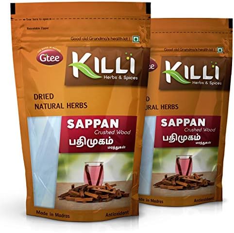 KILLI Sappan Wood | Pathimugam | Patang | Pathimukham Crushed, 100g ...