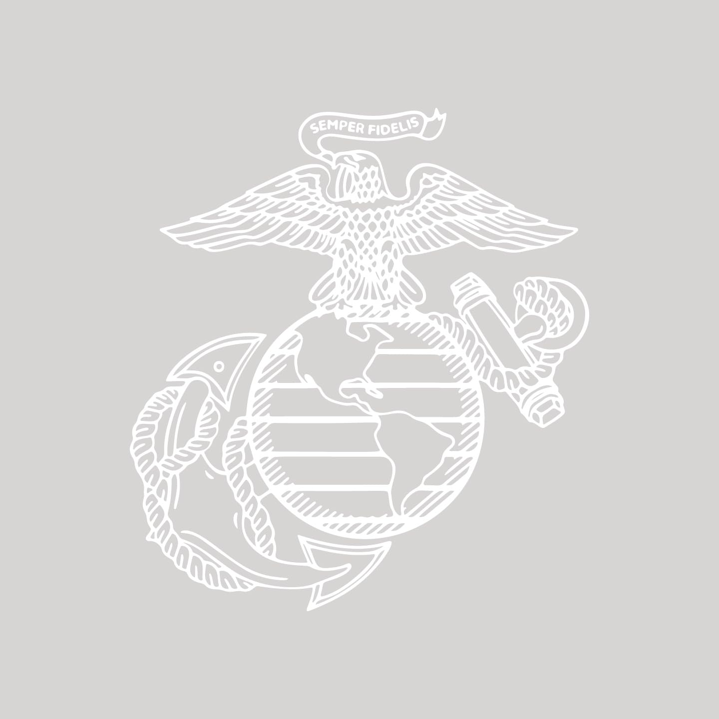United States Marine Corps Design Car Bumper Sticker, Weather Resistant ...