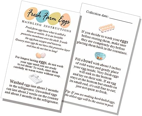 MAOSH Fresh Farm Eggs Handling Instructions, Eggs Handling Instructions ...