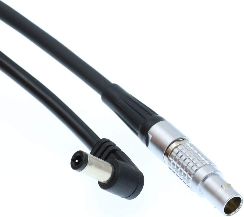 Eonvic 2-Pin Male Teradek Bolt Power Cable Right Angle DC Jack 2.5mm ...