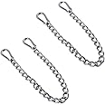 Amazon.com: 2 Pack Heavy Duty Chain with Carabiner, Stainless Steel for ...