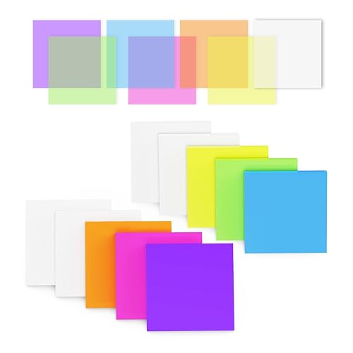 Transparent Sticky Notes 500 Pcs, MIUTME Clear Sticky Notes Waterproof ...