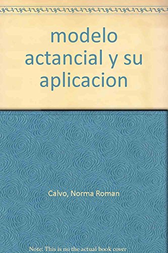 modelo actancial y su aplicacion : Calvo, Norma Roman: Amazon.es: Libros