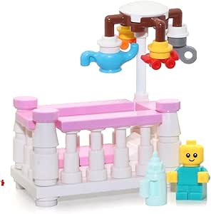 Amazon.com: LEGO Baby MiniFigure in Girl Crib (with Spinning Mobile ...