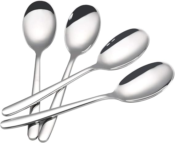 Parlynies Serving Spoon Set, Large Serving Spoons,Stainless Serving ...