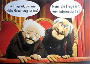 Muppet SHOW Figure "OPa WALDORF & STATLER Birthday Card collectors card ...