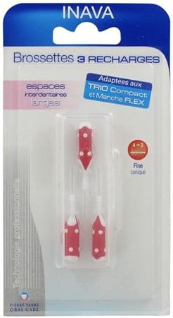 Inava-Brossettes Interdentaires Rouges INAVA 3 Recharges - Espaces ...