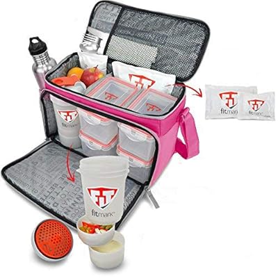 Buy Fitmark the Box LG Large Meal Prep Insulated Bag with Portion ...