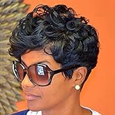 Amazon.com : AIWEISE Short Wigs Pixie Cut Wig Short Curly Wigs for ...