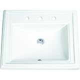 MSCBDP-2118-3W 21-1/4-in x 18-in White Rectangular Ceramic Drop-In Top ...