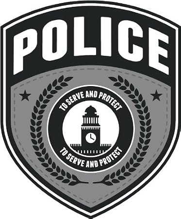 Serve And Protect Police Emblem Sign Car Bumper Sticker Decal 10 x 12 ...