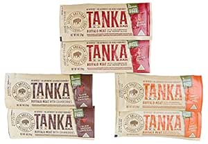 Tanka Natural Buffalo Bar Variety Pack 1 oz Pack of 6: Amazon.com ...