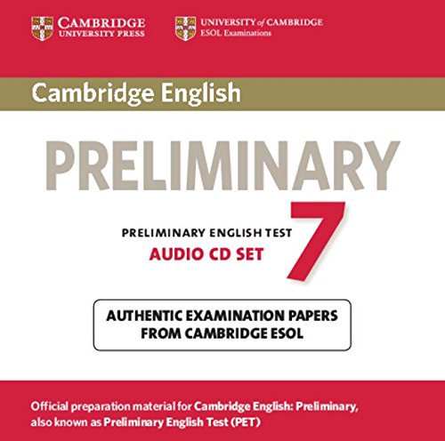 Cambridge English Preliminary 7 Audio CDs (PET Practice Tests ...
