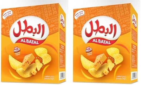 سعر Al Batal Cheese Flavor Potato Chips, 12 x 23 g - Pack May Vary ...