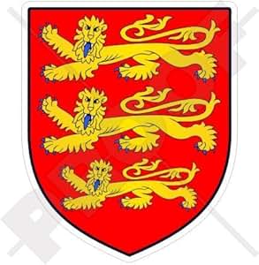 Amazon.com: ENGLAND English Coat of Arms Badge Crest 3 Lions UK British ...