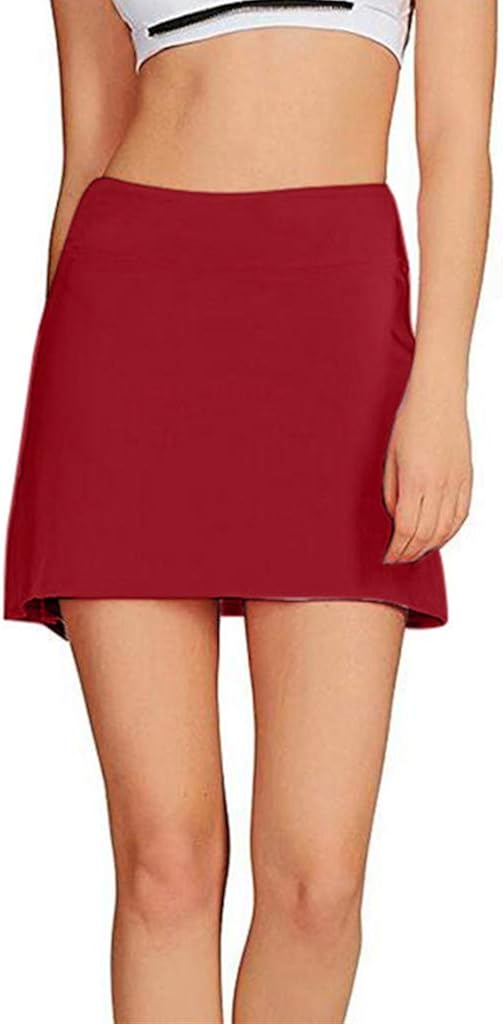 Geilisungren Damen Hosenrock High Waist Kurze Hose Minirock Tennis Golf ...