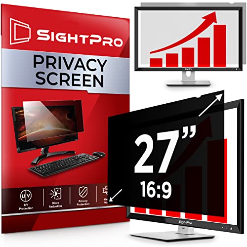 SightPro 27 Inch Computer Privacy Screen Filter for 16:9 Widescreen ...