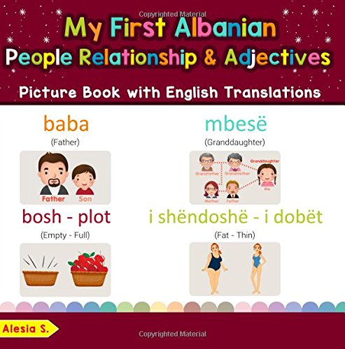 My First Albanian People, Relationships & Adjectives Picture Book ...
