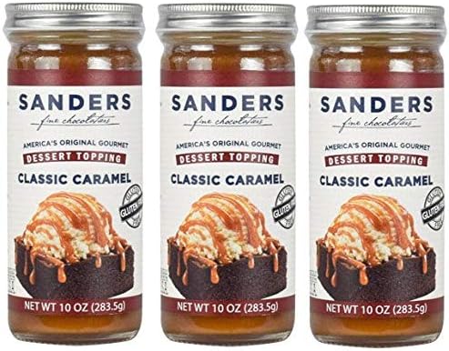 Sanders Dessert Topping Classic Caramel 10 Oz (Pack of 3) | Pricepulse