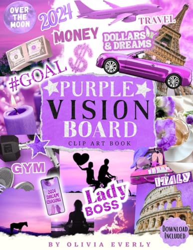 Mua Purple Vision Board Clip Art Book: Purple Power for Your Dreams, An ...