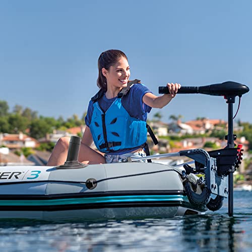 Intex Excursion 5 Person Inflatable Outdoor Fishing Raft Boat Set with ...