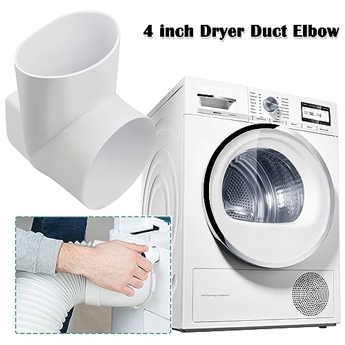 Sporthfish Dryer Vent Connector Kit 4'' Dryer Vent Elbow 90 for Tight ...