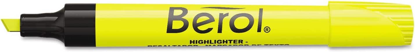 Amazon.com : Berol 4009 Highlighter, Chisel Tip, Color: Fluorescent ...