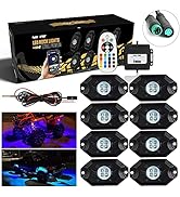 Amazon.com: SUNPIE 4 Pods RGBW LED Rock Lights with Phone App/Remote ...