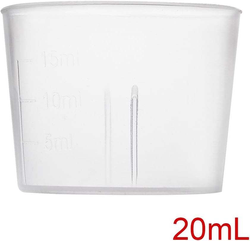 sourcingmap Measuring Cup 15ml PP Plastic Graduated Beaker Transparent ...