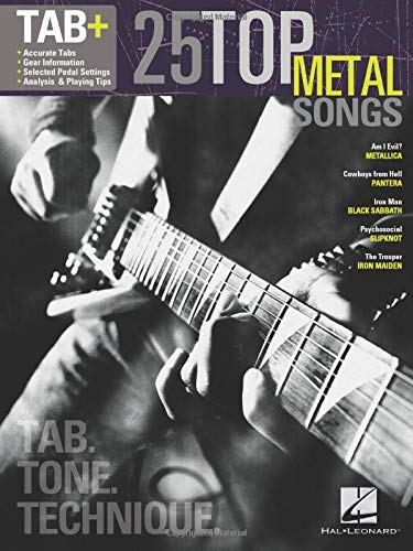 Amazon.com: 25 Top Metal Songs - Tab. Tone. Technique.: Tab+ ...