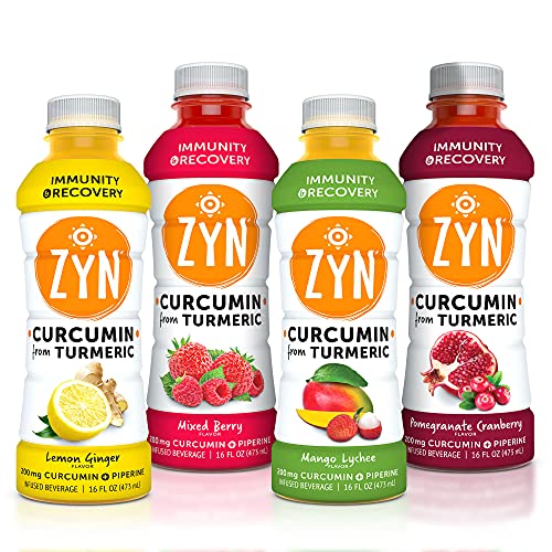 ZYN Drink Variety Pack of 4 | Low Sugar Immunity Booster Hydration ...