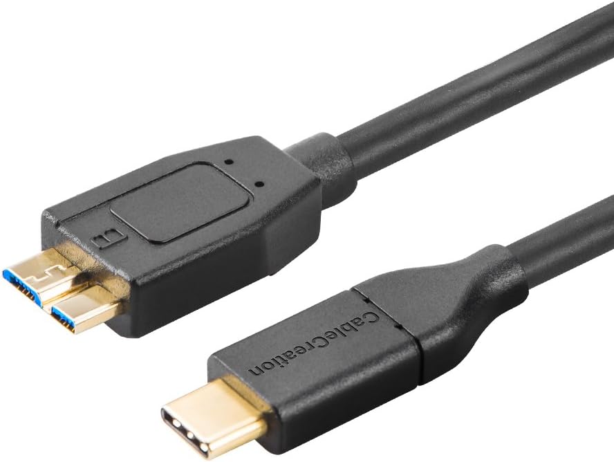 USB C to Micro B 3.0 Cord, CableCreation 4ft USB 3.1 External Hard ...