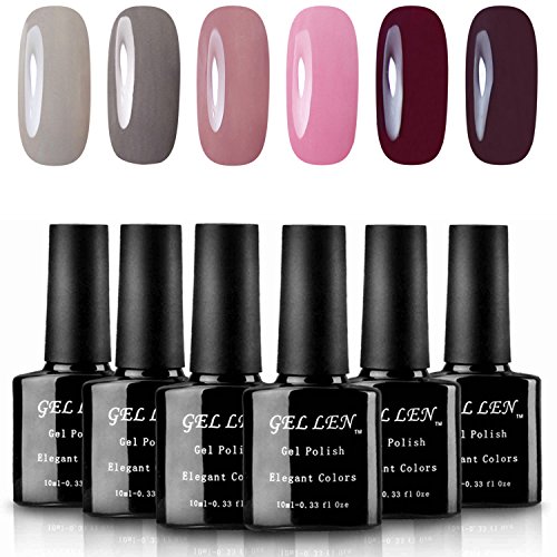 Gellen Trendy UV Gel Nail Polish Set, Gentle