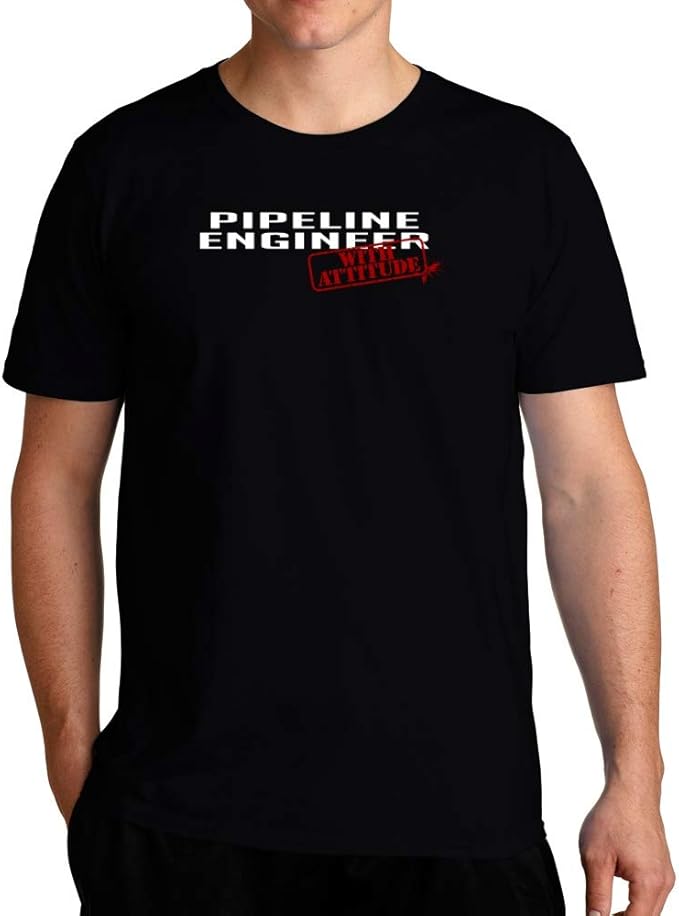 Amazon.com: Eddany Pipeline Engineer with Attitude Stamp T-Shirt: Clothing