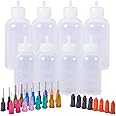 BENECREAT Multi Purpose DIY Precision Tip Applicator Bottles Set - 8 1 Ounce/1.7 Ounce Bottles ...
