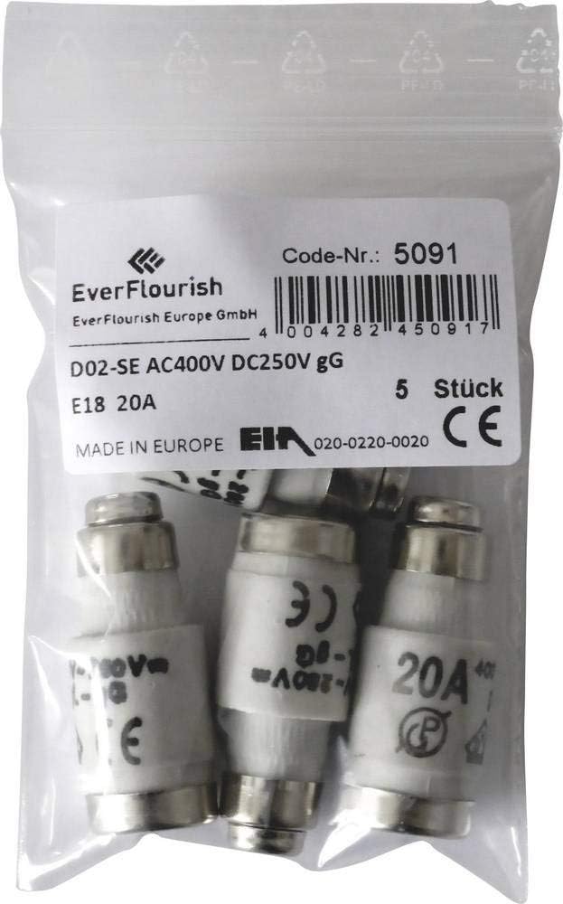 GAO Neozed-Sicherung Sicherungsgröße = D02 20A: Amazon.de: Elektronik