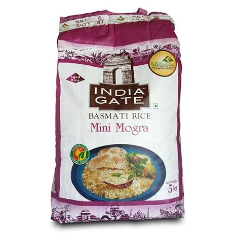 India Gate Basmati Rice - Mini Mogra, 5kg Pack: Amazon.in: Grocery ...