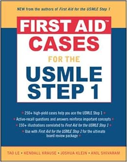First Aid Cases for the USMLE Step 1 (First Aid Series): 9780071464109 ...