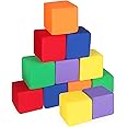 Amazon.com: UHAPPYEE Toddler Foam Blocks, 12 PCS 5.5 inch Colourful ...