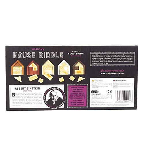 The Einstein Collection Einstein’s House Riddle/Riddle Based Brain Game ...