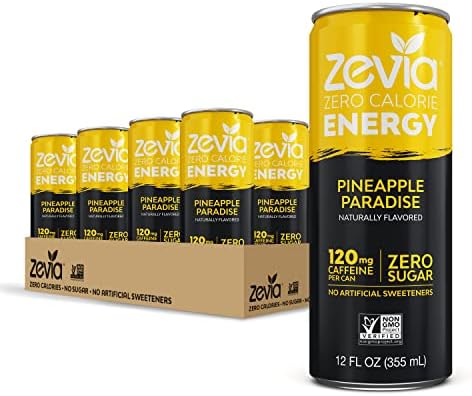 Zevia Zero Calorie Energy Drink, Pineapple Paradise, 12 Ounce Cans (Pack of 12) price in UAE ...