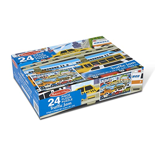 Melissa Doug Traffic Jam Jumbo Jigsaw Floor Puzzle 24 Pcs 2 X 3 Feet Long Kids Vehicle melissa-doug-traffic-jam-jumbo-jigsaw-floor-puzzle-24-pcs-2-x-3-feet-long-kids-vehicle
