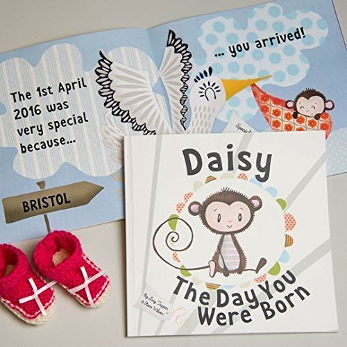 'The Day You Were Born' Personalised New Baby Book: Amazon.co.uk: Handmade