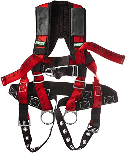 Visco-Elastic Shoulder Padding Harness MSA TechnaCurv Full Body Harness ...