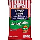 Amazon.com : Tim's Cascade Style Potato Chips, Jalapeno, 7.5 Ounce ...